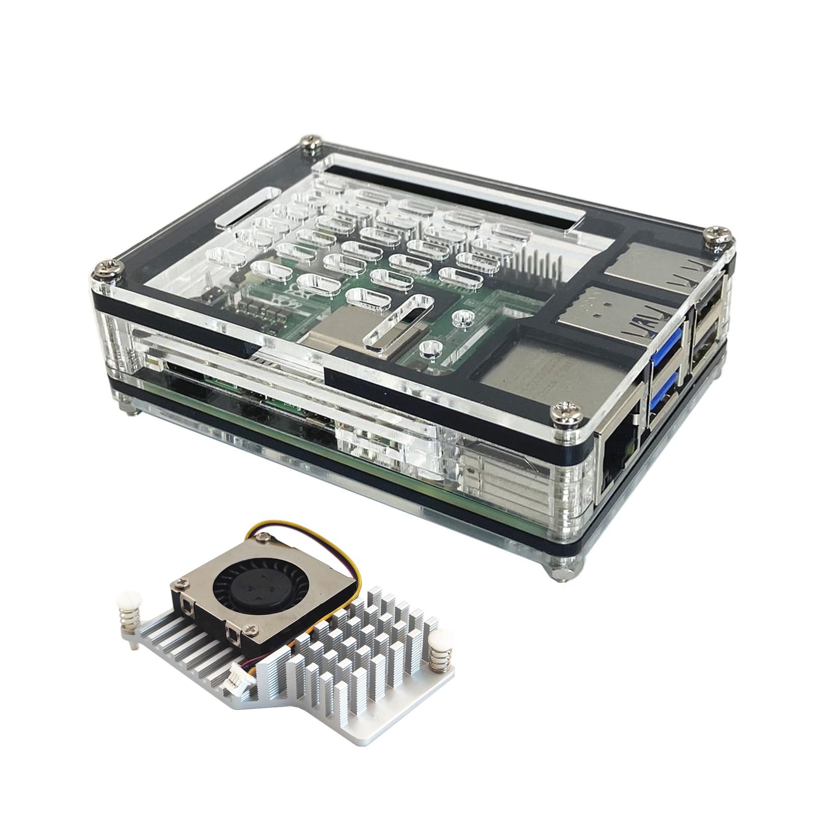 Weiyixing Raspberry Pi 5 Case 9 Layers Acrylic Case 9255