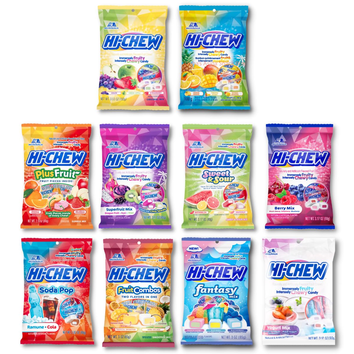 Snapklik.com : HI-CHEW CANDY- 28 Flavors, 210+ Pieces - 28 Different ...