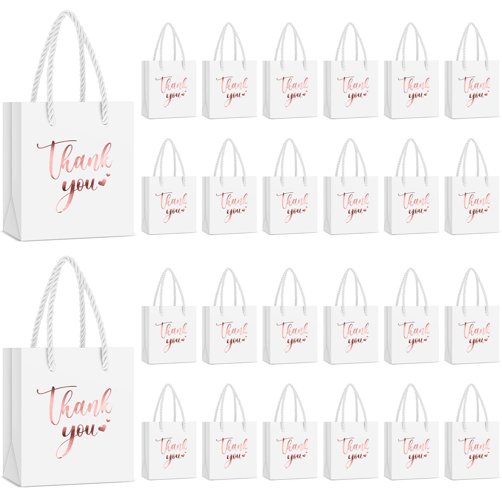 Amazon.com: Honoson 60 Pcs Mini Gift Bag with Handle 4 x 2.75 x 4.5 ...