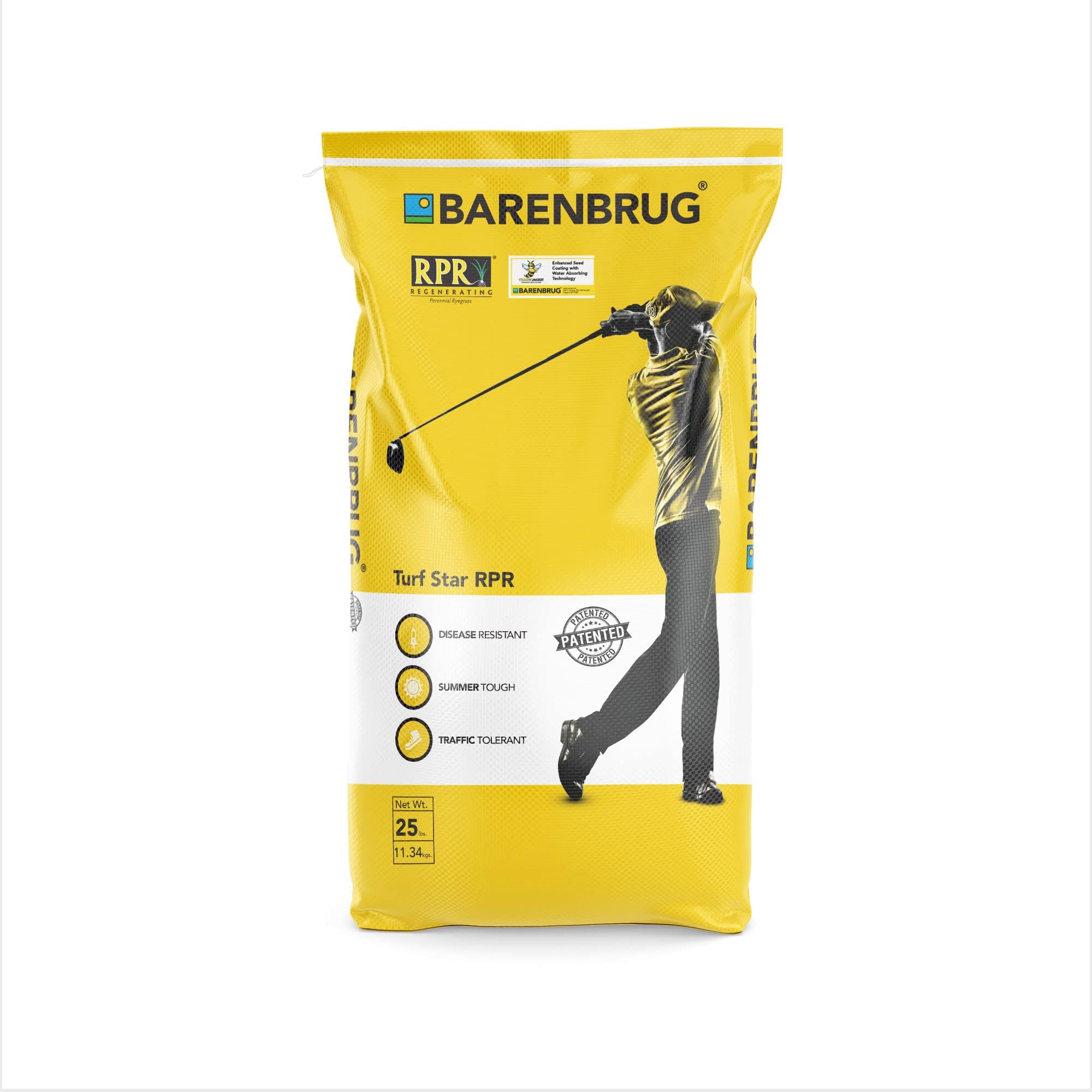 Amazon.com : Barenbrug Turf Saver RTF Grass Seed with Yellow Jacket ...