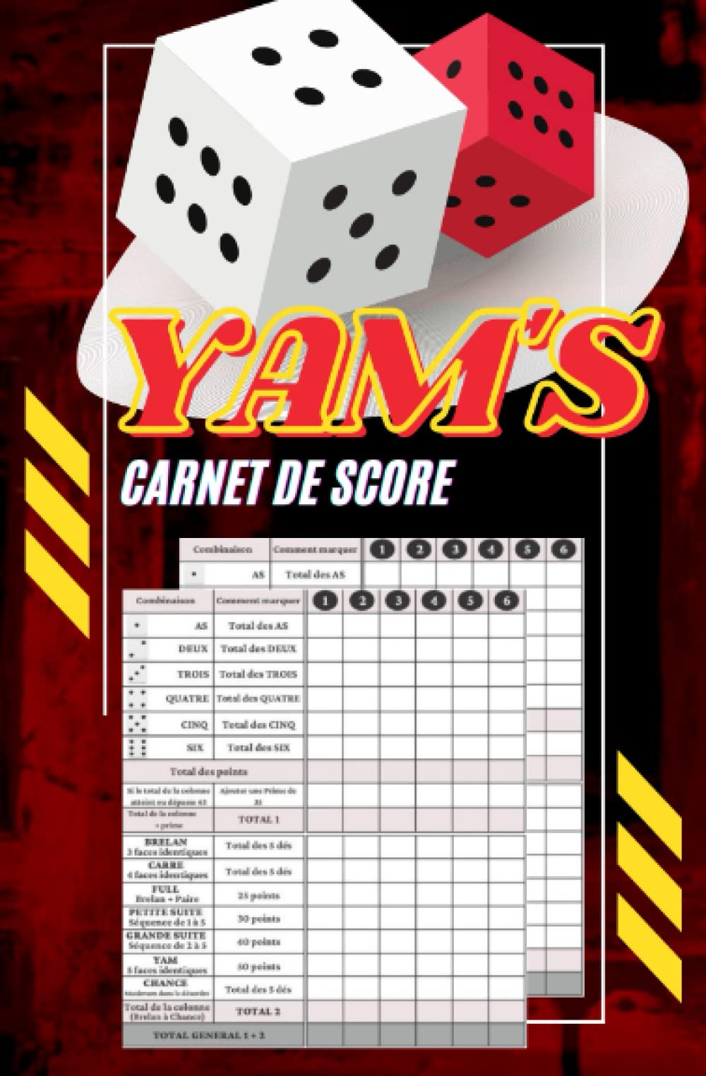 Buy Yam's Carnet de score: carnet de poche132 feuilles de scores du jeu ...