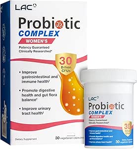 Amazon.com: LAC Women's Probiotic Complex 30 Billion CFU | Active ...