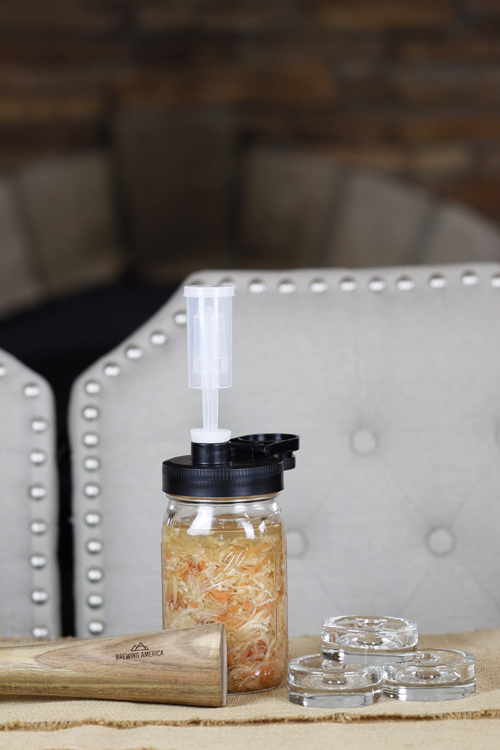 Amazon.com: Fermentation Kit for Small Batches: 1 Quart Jar ...