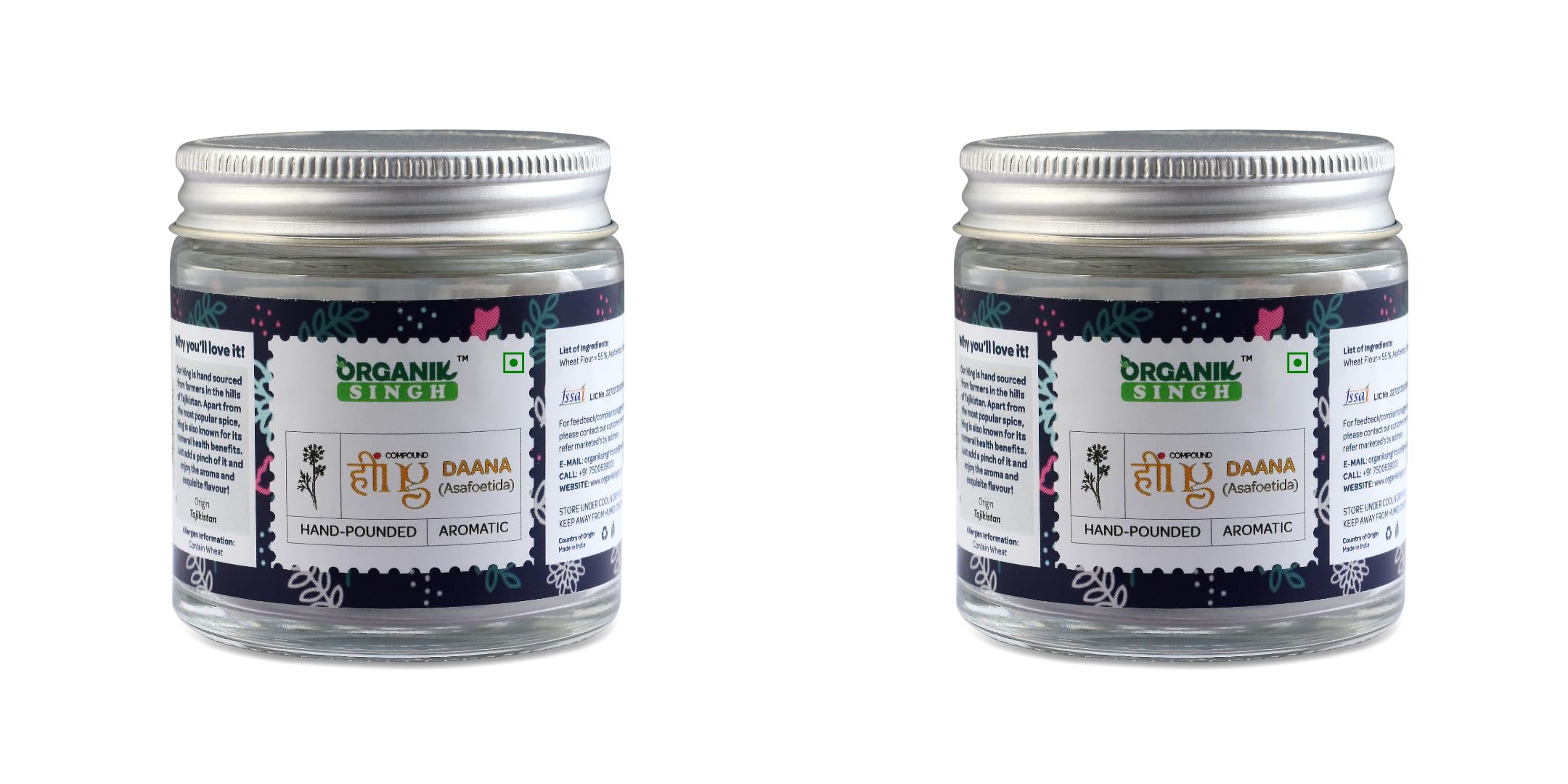 Organik Singh Strong Hing (Asafoetida) | Hand-pounded | Aromatic | No ...