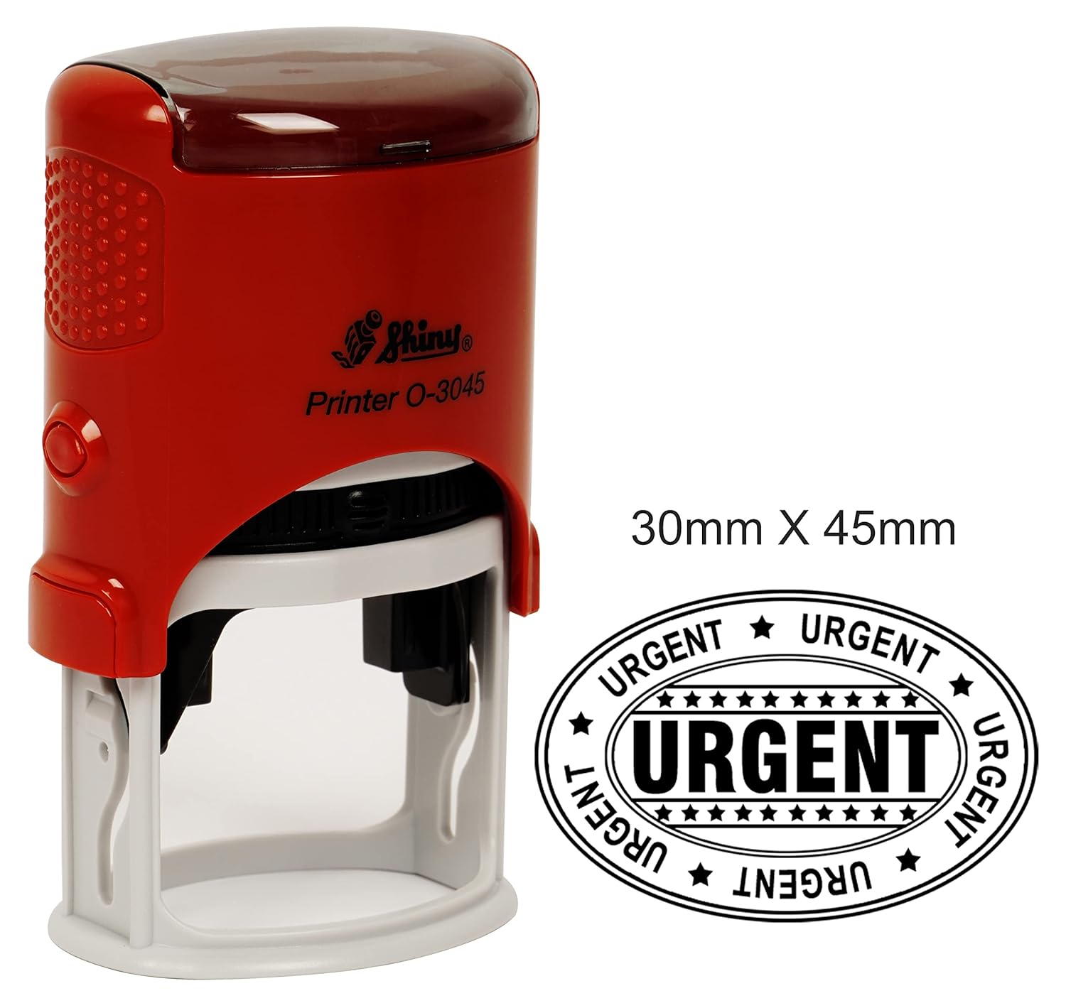 Urgent Text Oval Stamp Self Inking Rubber Stamps Office Stationary 30mm ...