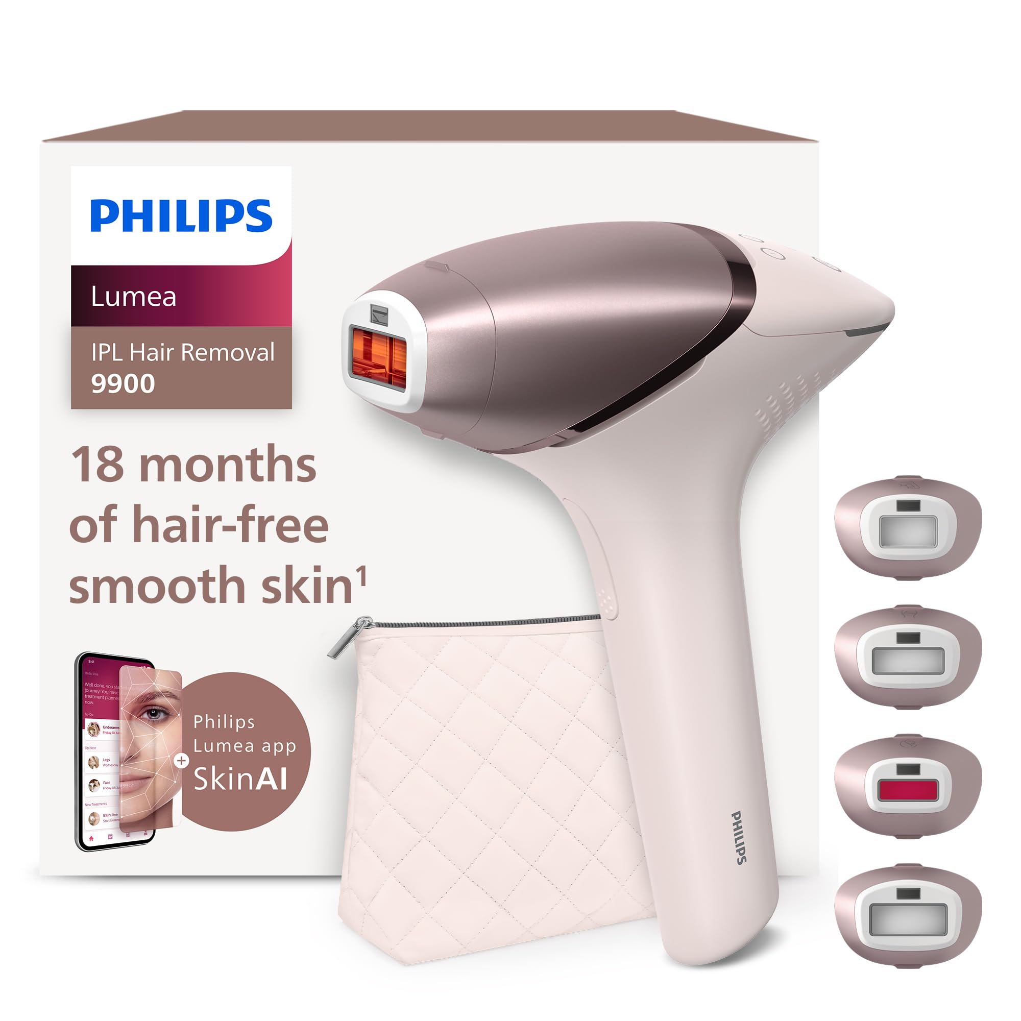 Philips Lumea Serie 9900, depiladora IPL con Inteligencia Artificial ...
