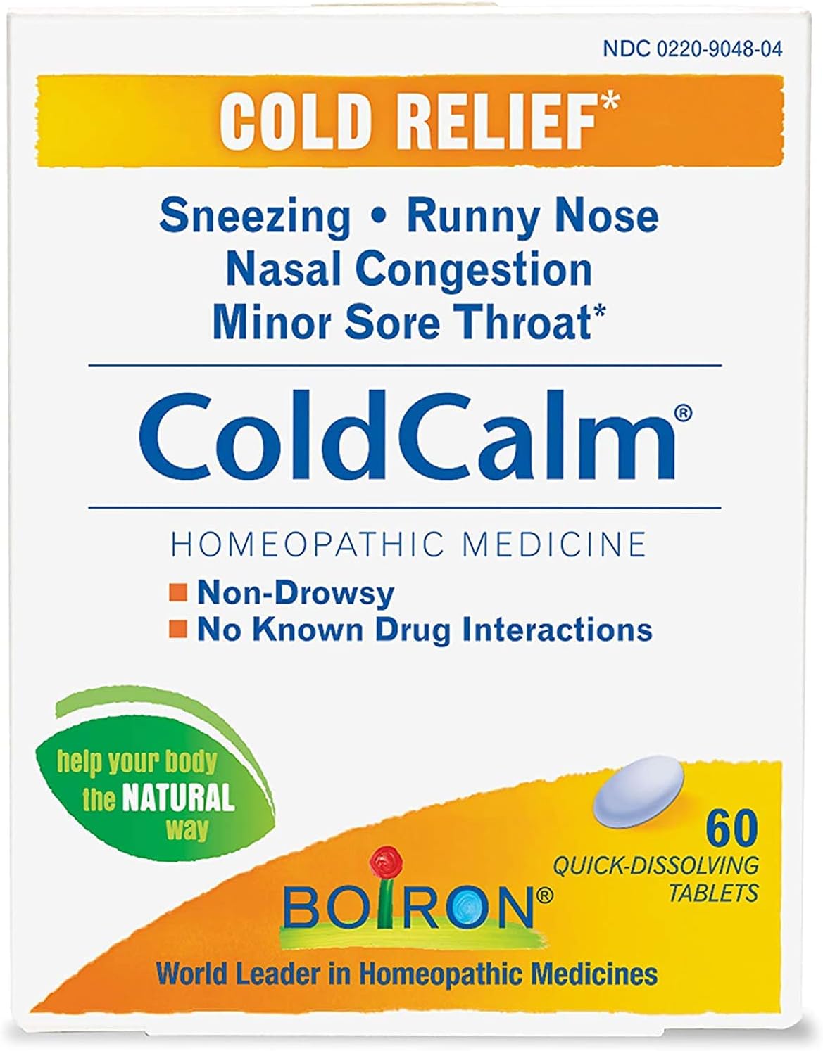Amazon.com: Boiron Coldcalm Quick-Dissolving Tablets 60 Tablets (Pack ...