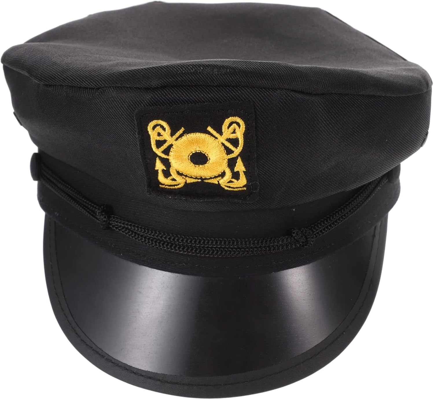 NOLITOY Black Captain Hat Boat Hat Sailor Cap Hats for Women Black Hats ...