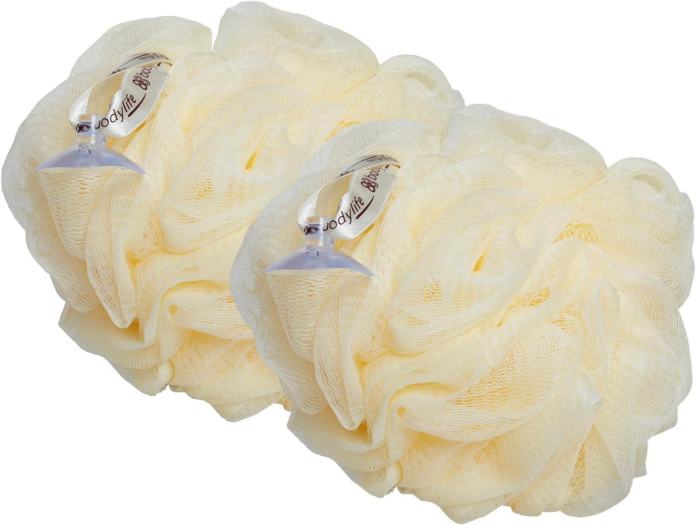 Bodylife Large Exfoliating Bath & Shower Body Puff/Scrunchie/Buffer ...
