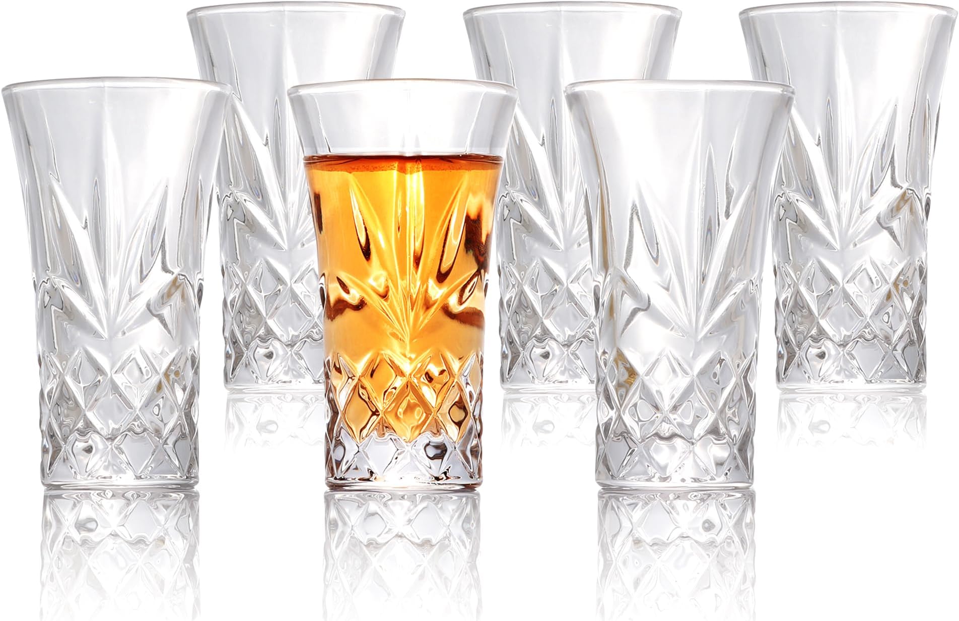 Amazon.com | QUAFFER Tequila Glasses Heavy Base Shot Glass Cordial ...
