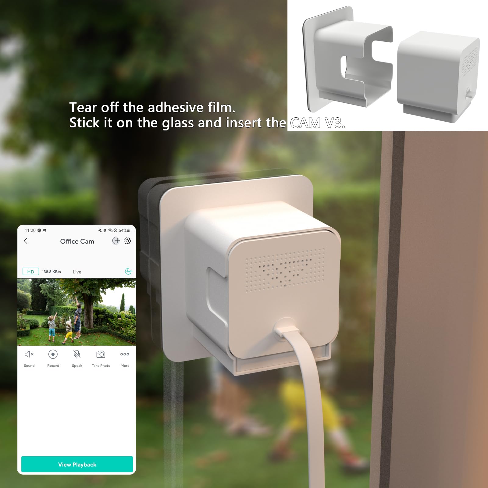 Snapklik.com : Window Mount For Wyze Cam V4 And V3, Through Windows ...