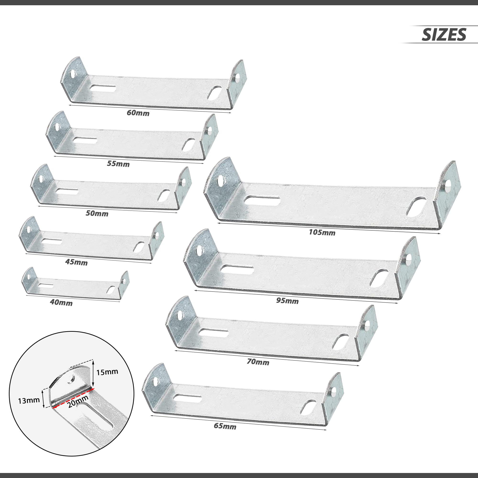 LEDSone 70mm Light Fixture Mounting Bracket, Ceiling Steel Light Plate ...