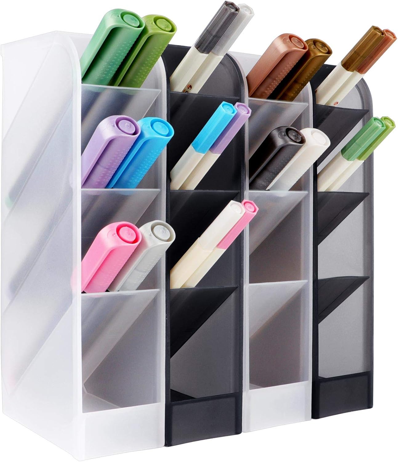 Amazon.com : HULISEN 4 Pcs Desk Organizer, Pen Organizer Storage for ...