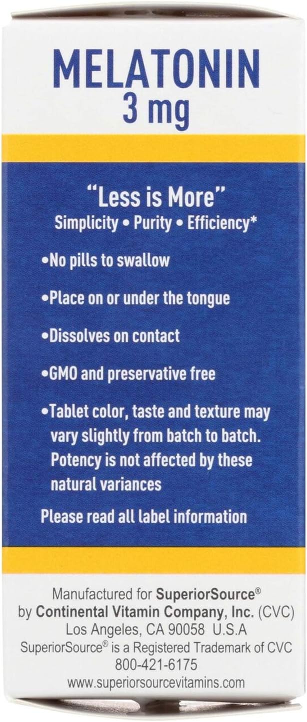 Buy Superior Source Melatonin Under The Tongue Quick Dissolve ...