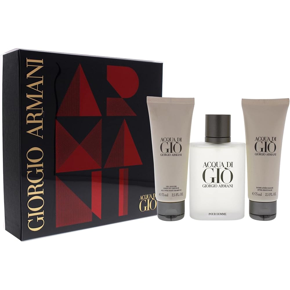 $22/mo - Finance Giorgio Armani Acqua Di Gio Men 3 Pc Gift Set 3.4oz ...