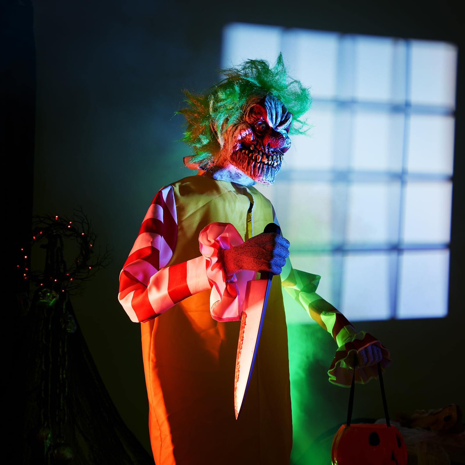 Snapklik.com : GUTE Haunted Killer Motion-Activated Animated Scary ...