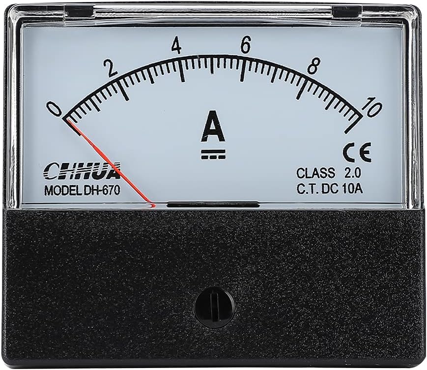Amazon.com: Baomain Ammeter DH-670 DC 0-1 mA Rectangular Ampere Needle ...