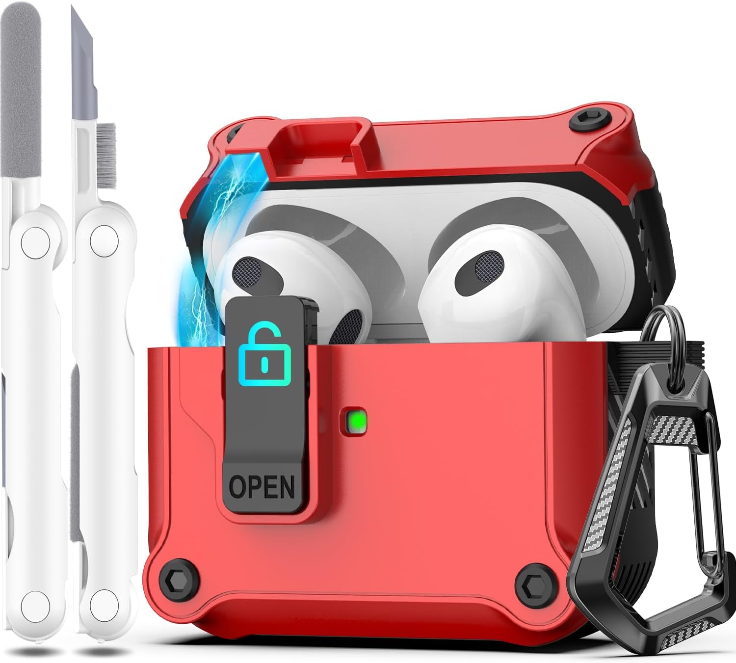 Amazon.com: R-fun for AirPods 3rd Generation Case, Magnetic Automatic ...