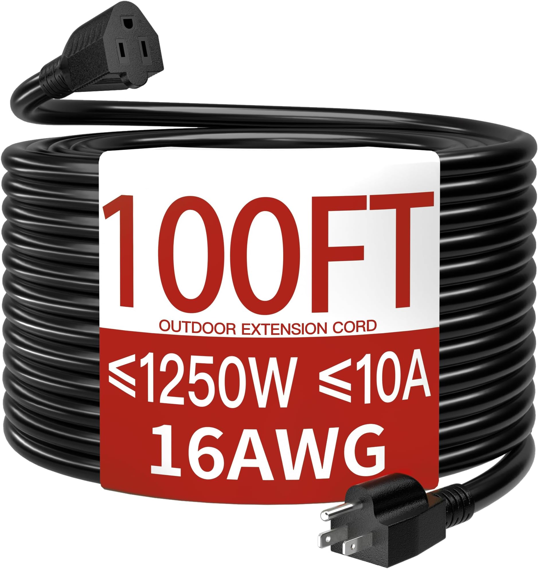 Amazon.com: Skrizcable 16/3 100 Ft Outdoor Extension Cord Waterproof ...