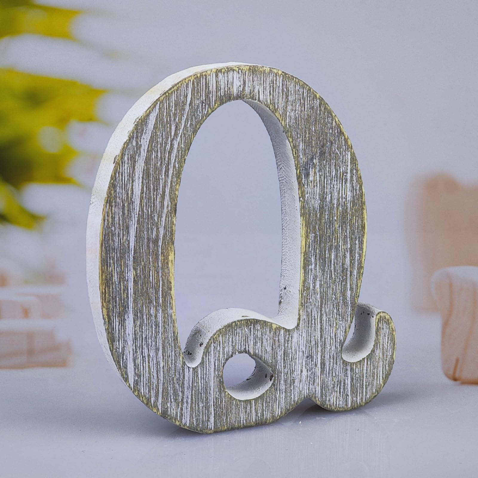 Amazon.com: WOODOUNAI 6 Inch Wood Letters Unfinished Rustic Wood ...