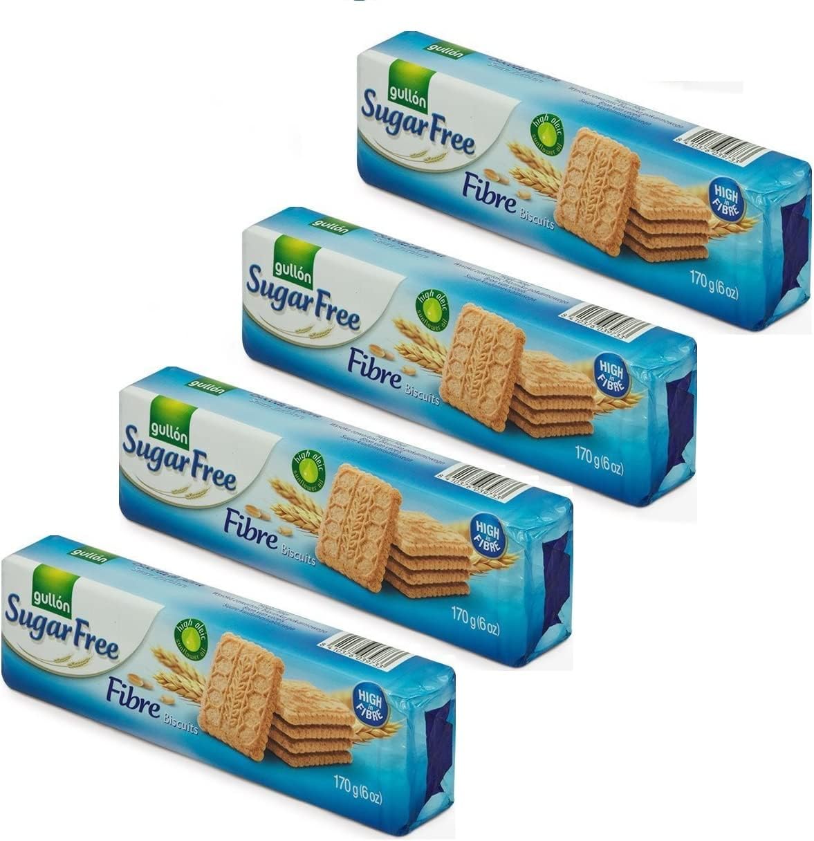 4 x 170g Fibre Cookies Biscuits Sugar Free : Amazon.co.uk: Grocery