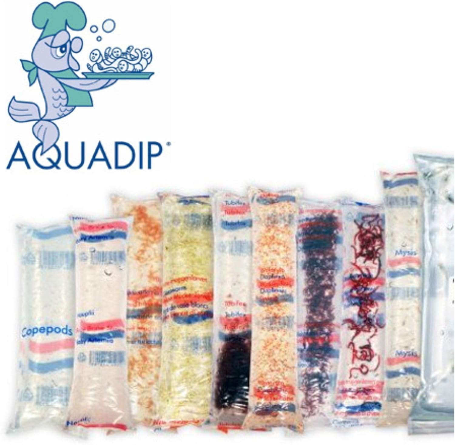 Mystery Mix of 10 Live Aquarium Fish Foods - Pack Includes Fresh Brine ...