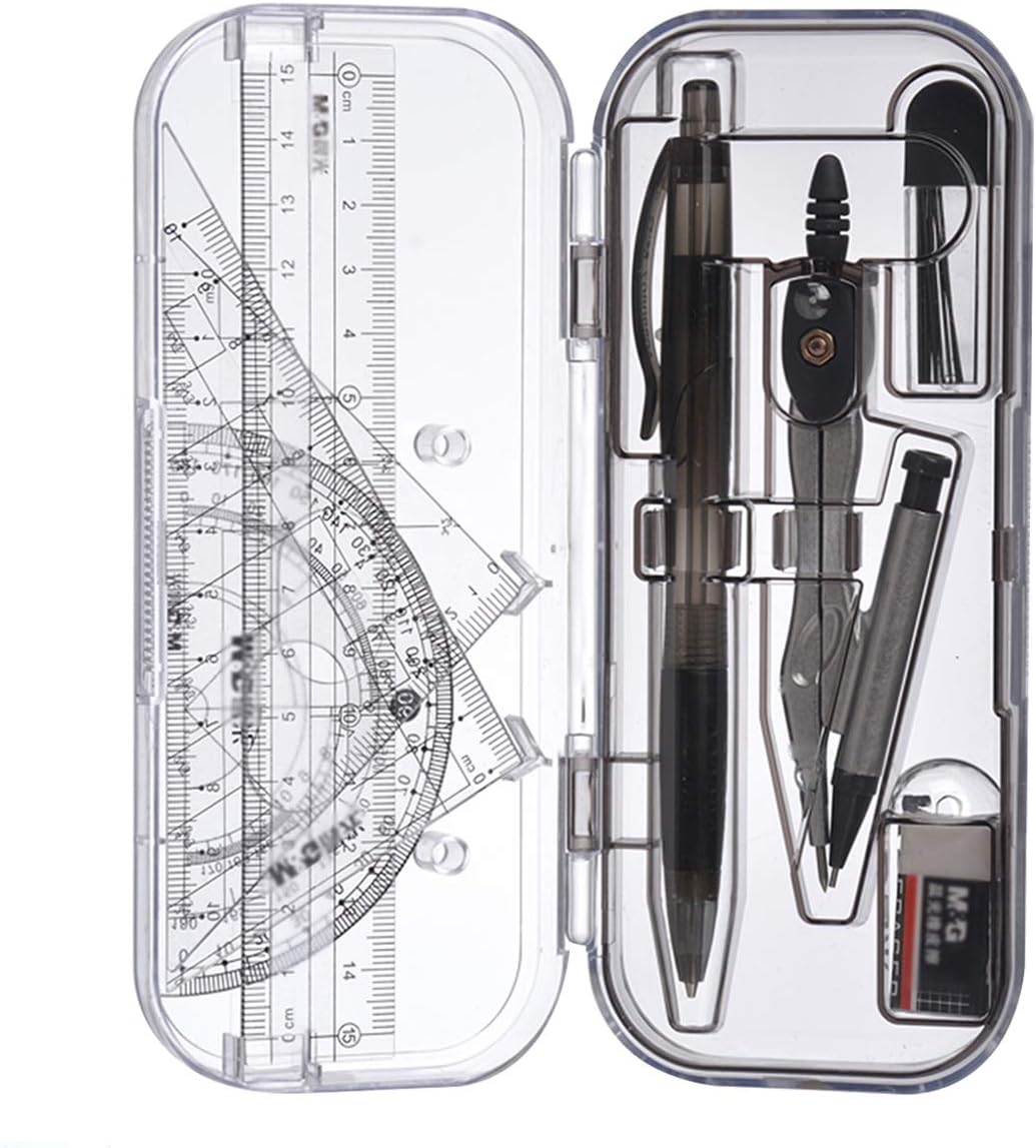 Amazon.com : Adela 8 Pieces Student Math Geometry Tool Set Drawing ...