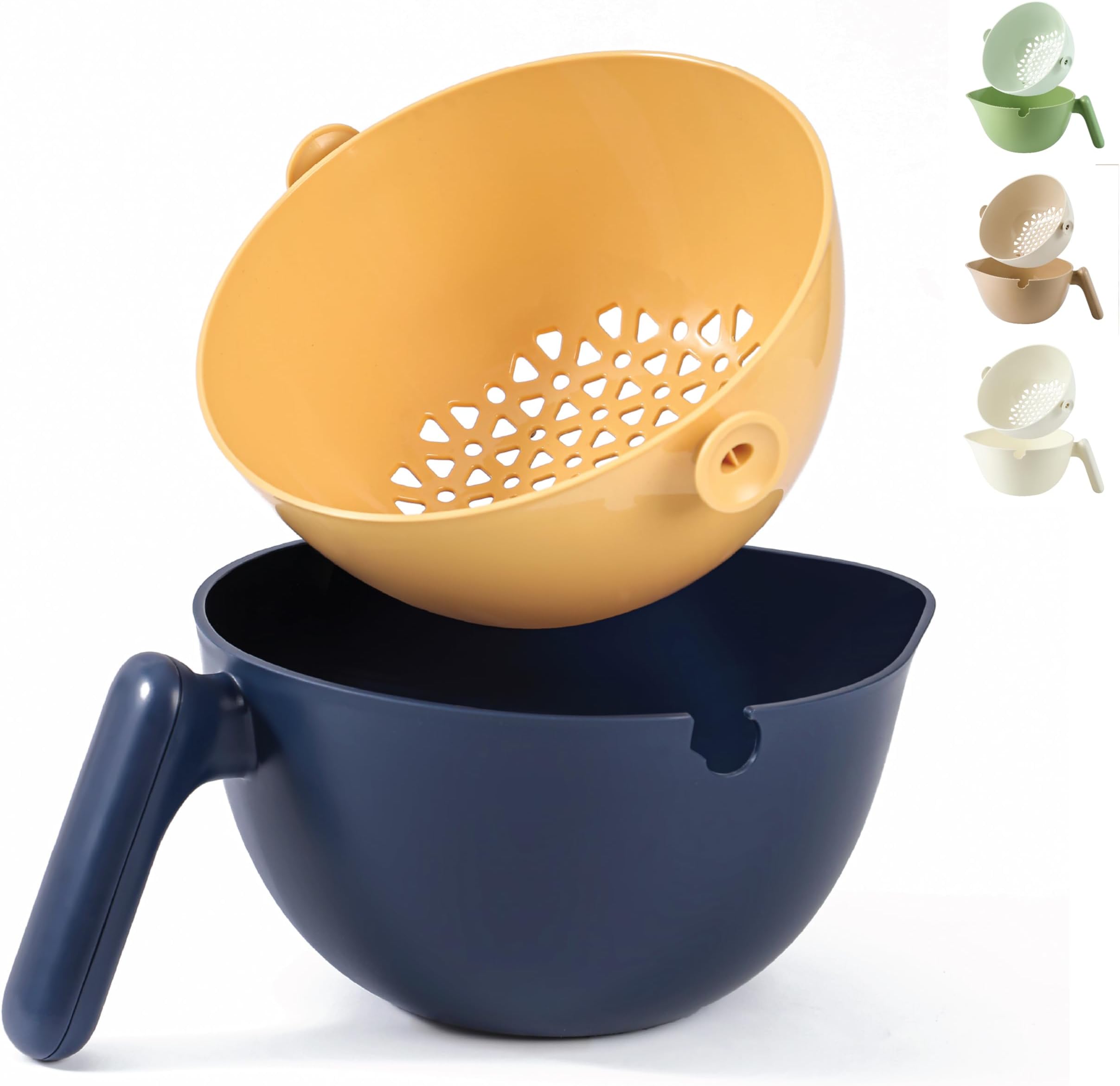 Amazon.com: Oliver & Emilia Rotating Kitchen Colander Set 2-in-1 ...