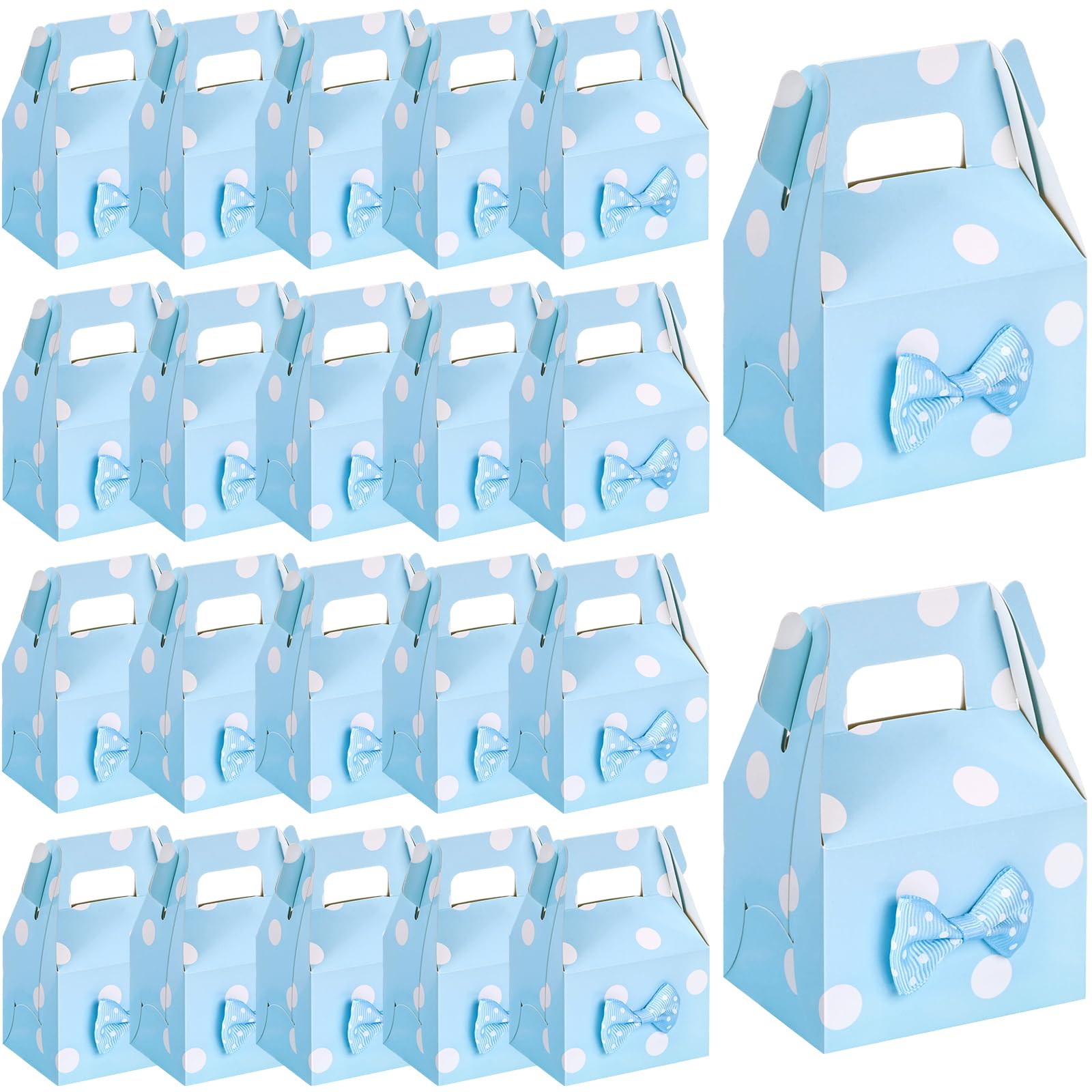 Amazon.com: VGOODALL 30PCS Polka Dot Favor Boxes, Gable Treat Boxes ...