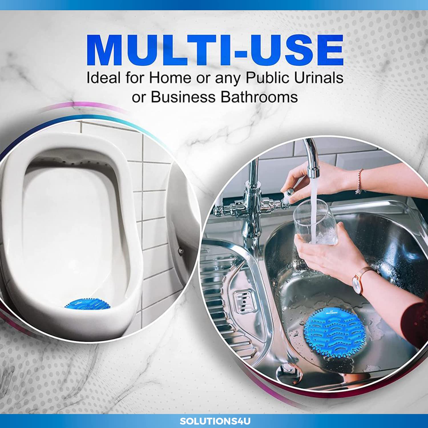 50 Pack Urinal Cakes Deodorizer & Anti-Splash Cakes - 50 Pack For ...