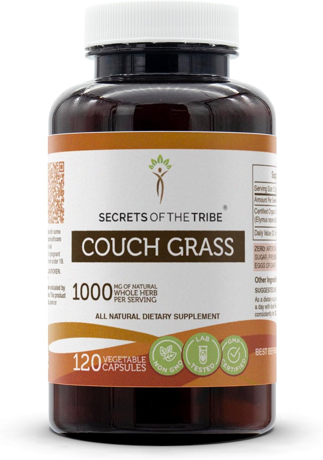 Amazon.com: Secrets of the Tribe Couch Grass 120 Capsules, 1000 mg ...