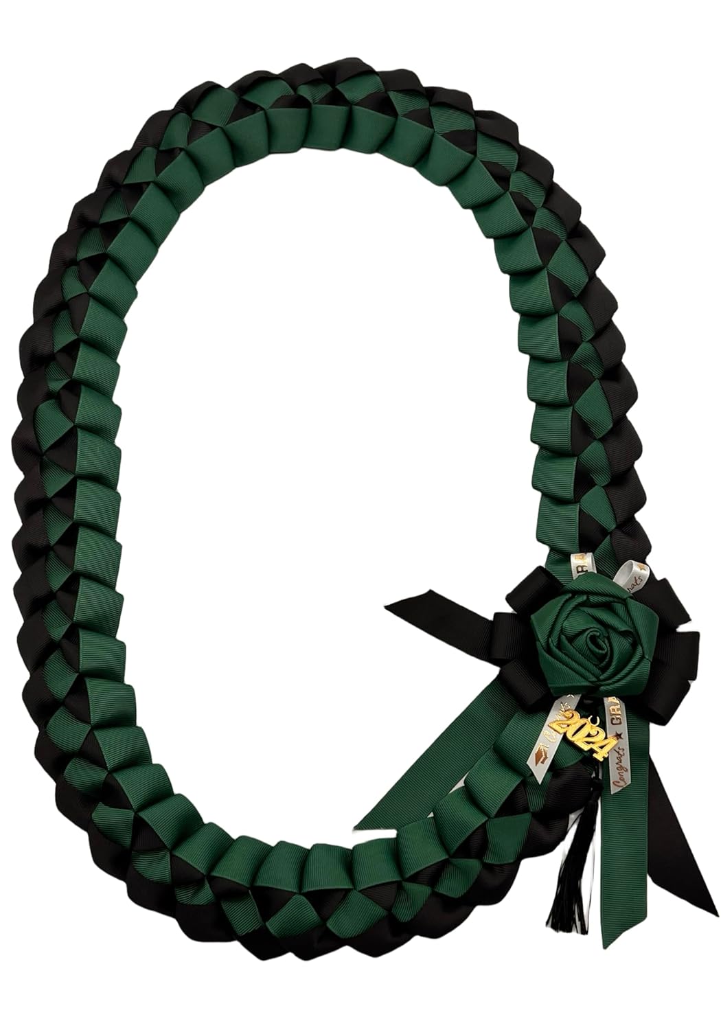 Amazon.com: Handmade Grosgrain Ribbon Lei with Multiple School Color ...