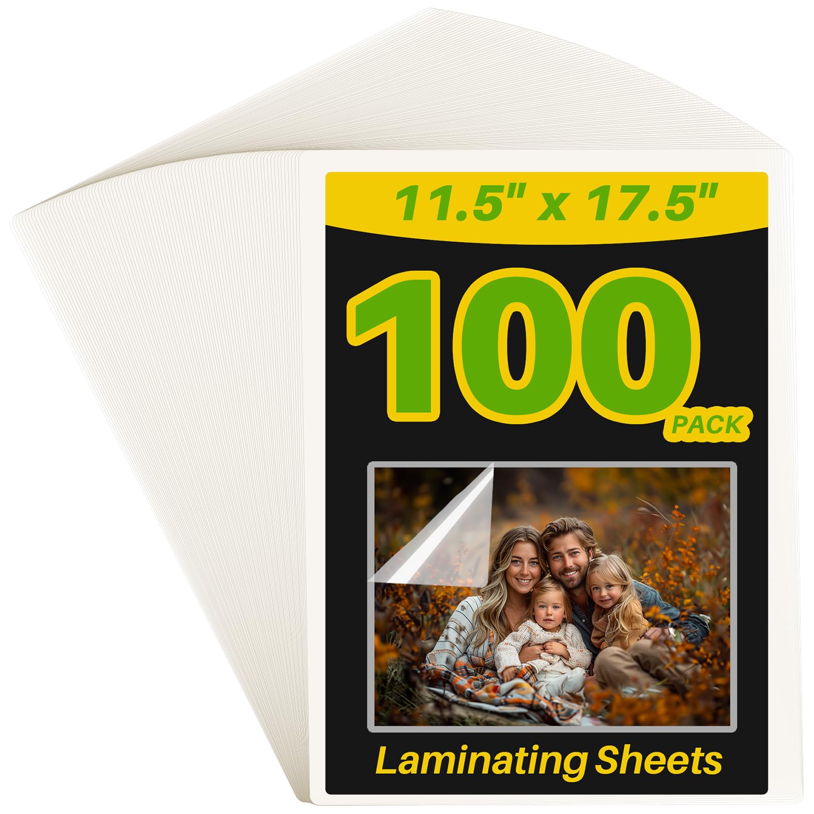 Amazon.com : Calenzana 100 Pack Laminating Sheets 11.5x17.5 Inch, 3 Mil ...