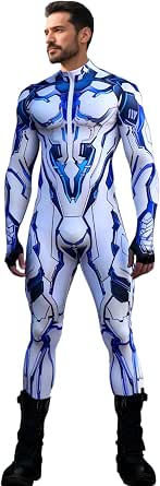 Adults Robot Superhero Costume Outfits, Unisex Men’s 3D Armor Robot ...