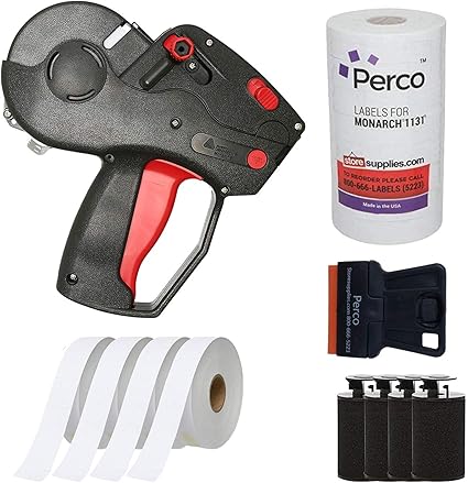Amazon.com: Perco Monarch 1131 Price Gun with Labels Starter Kit, 4 ...