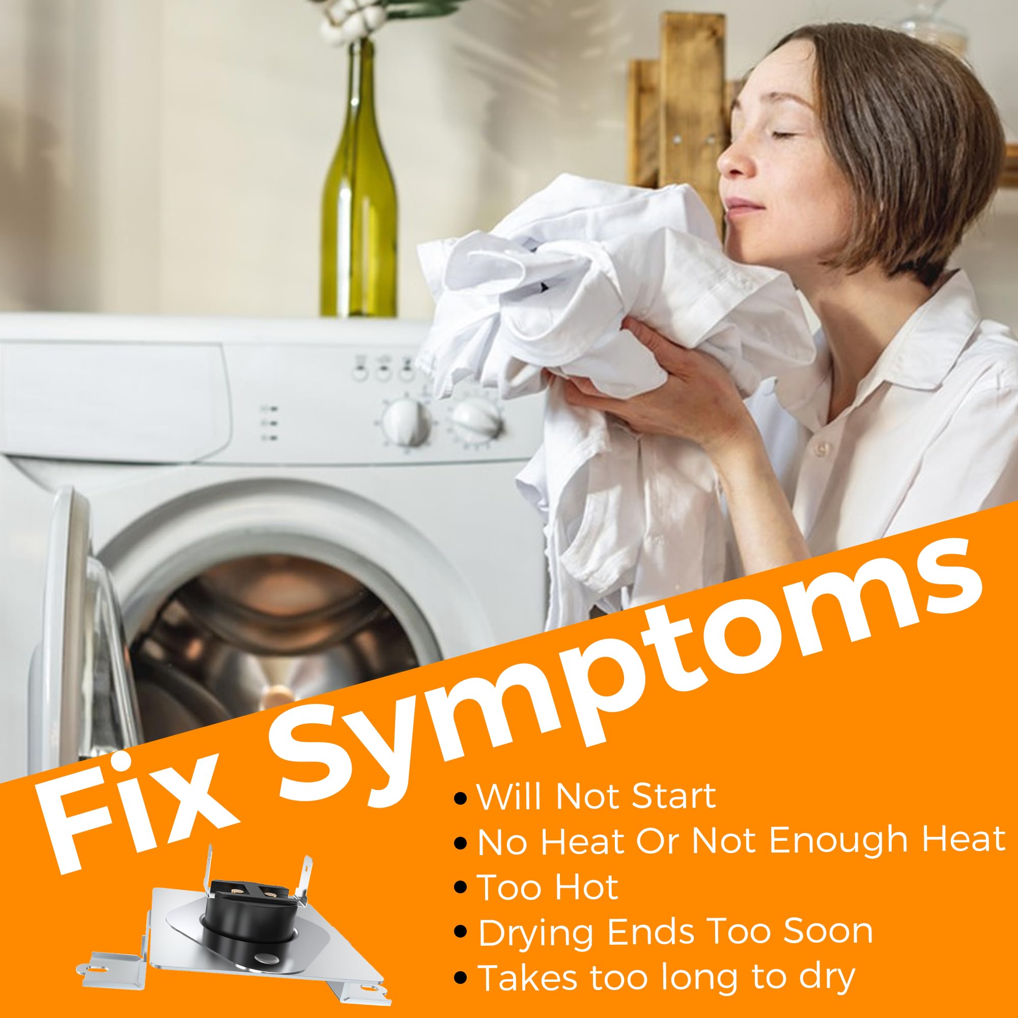 Snapklik.com : 4-Pack 6931EL3003D Dryer Thermostat Thermal Fuse For ...