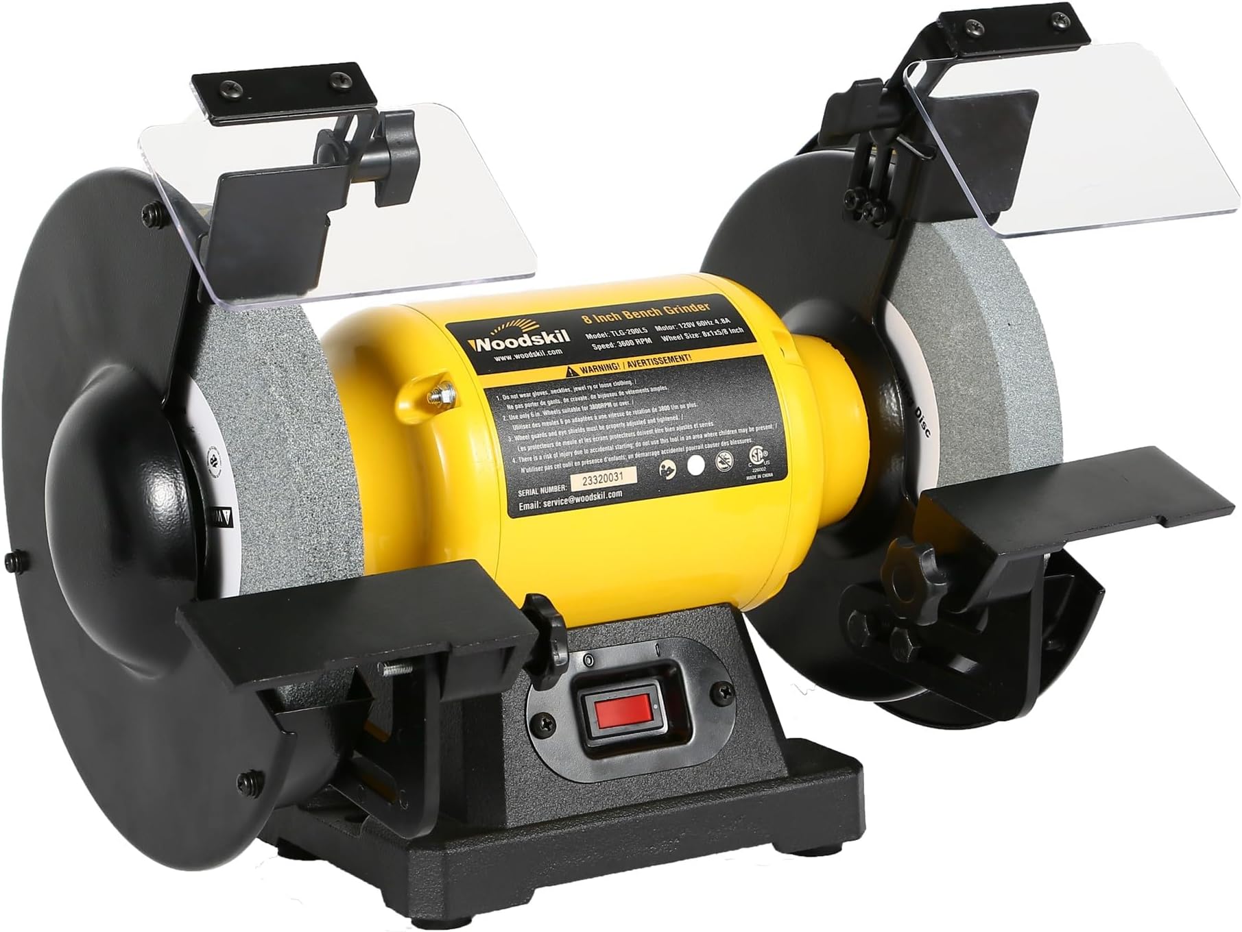 Ironton 8in. Variable Speed Benchtop Grinder - 3/4 HP, 2,000-3,400 RPM ...