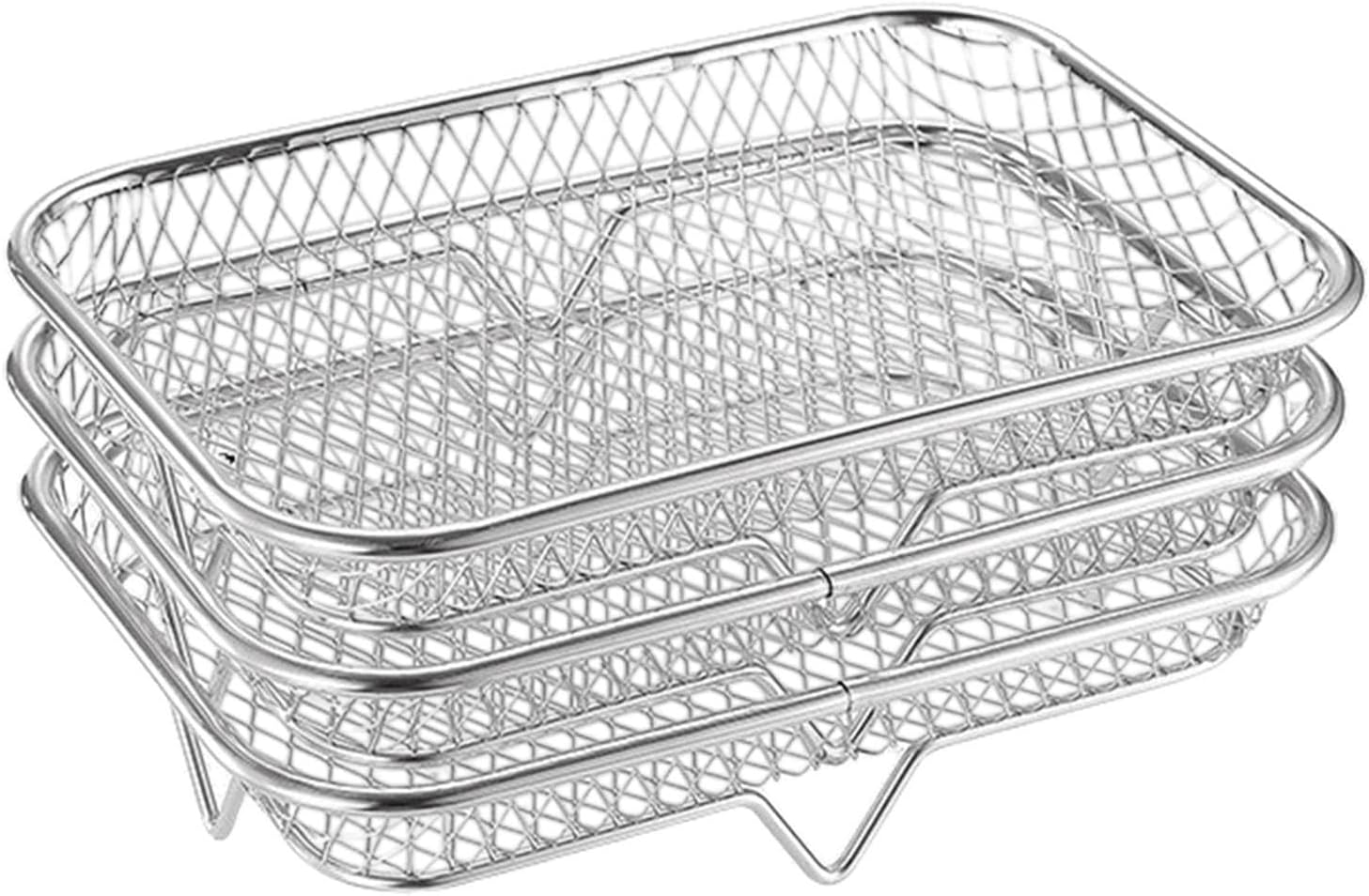 Amazon.com: Square Air Fryer Rack - Air Fryer Bacon Rack | Fryer Skewer ...