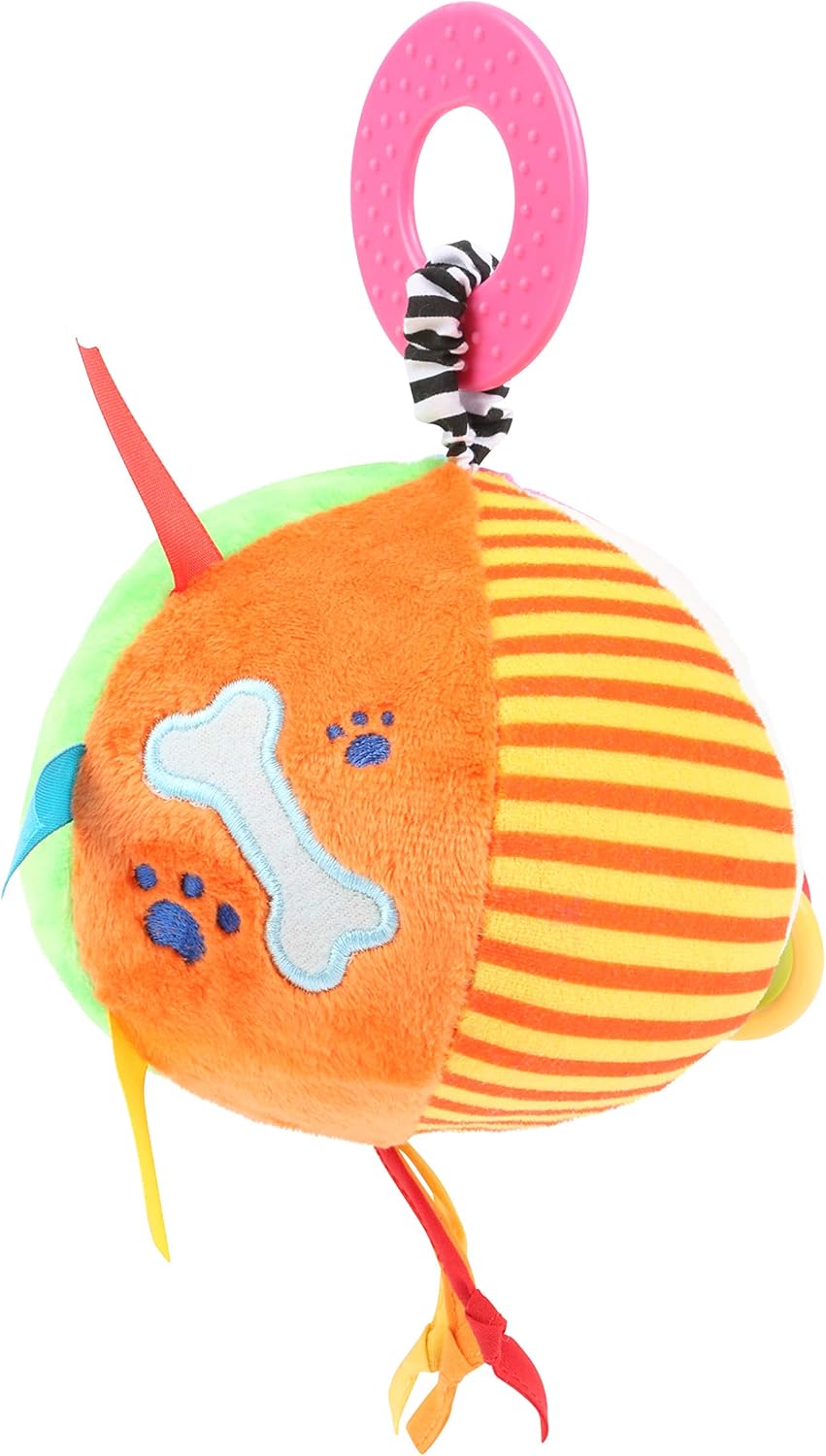 Small Foot 11425 Colourful Plush, Baby Rattle, Activity Ball, Infant’s ...