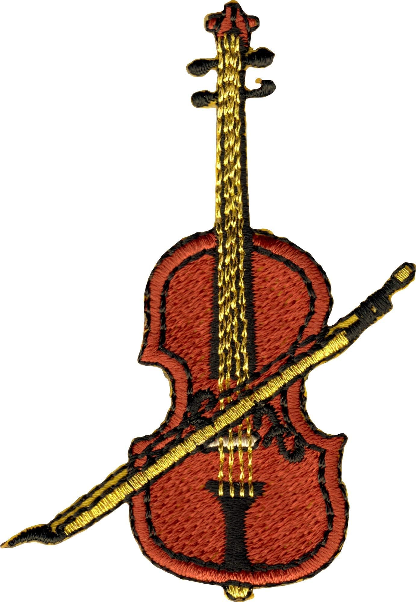 Amazon.com: Violin/Fiddle - Musical Instrument - Embroidered Iron on Patch