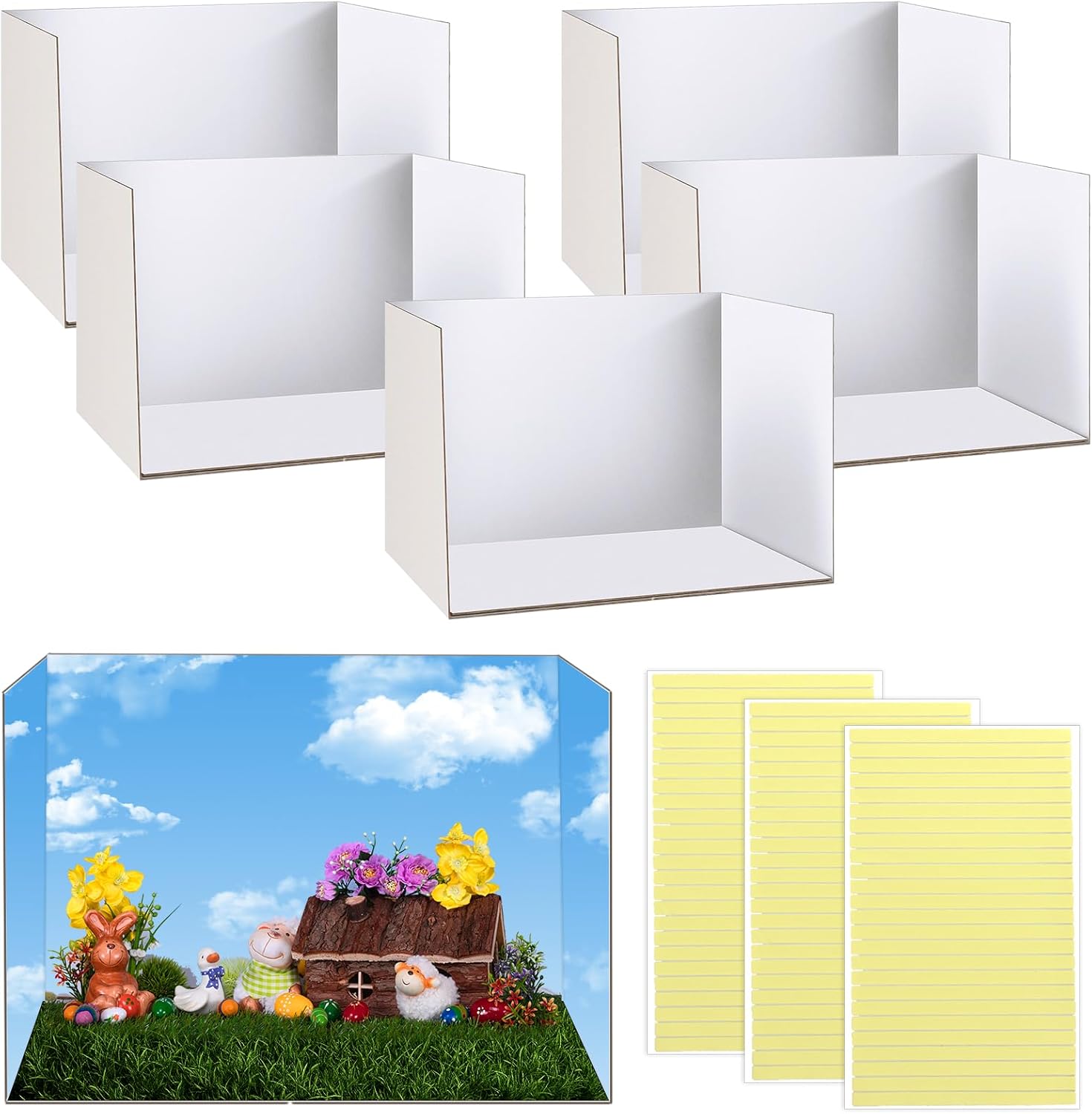Amazon.com: 6 Pcs Diorama Box Cardboard Diorama Kit Diorama Supplies ...