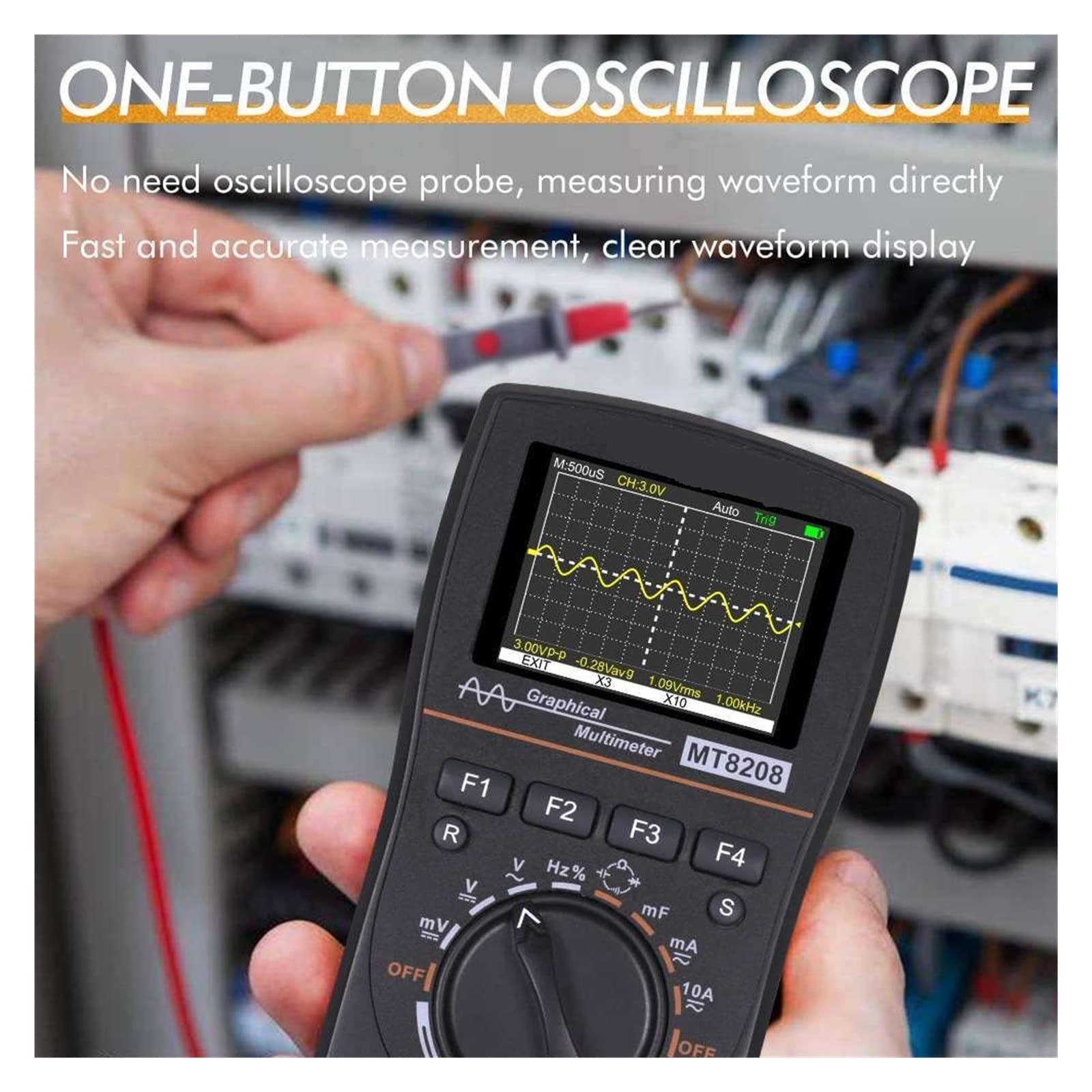 VEVOR VEVOR 2-in-1 Handheld Digital Oscilloscope Multimeter, 02/19/2024