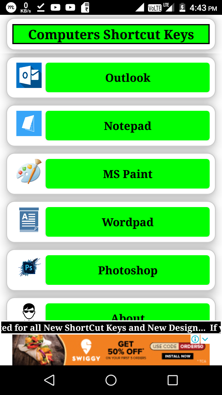 PC Shortcut keys - App on Amazon Appstore