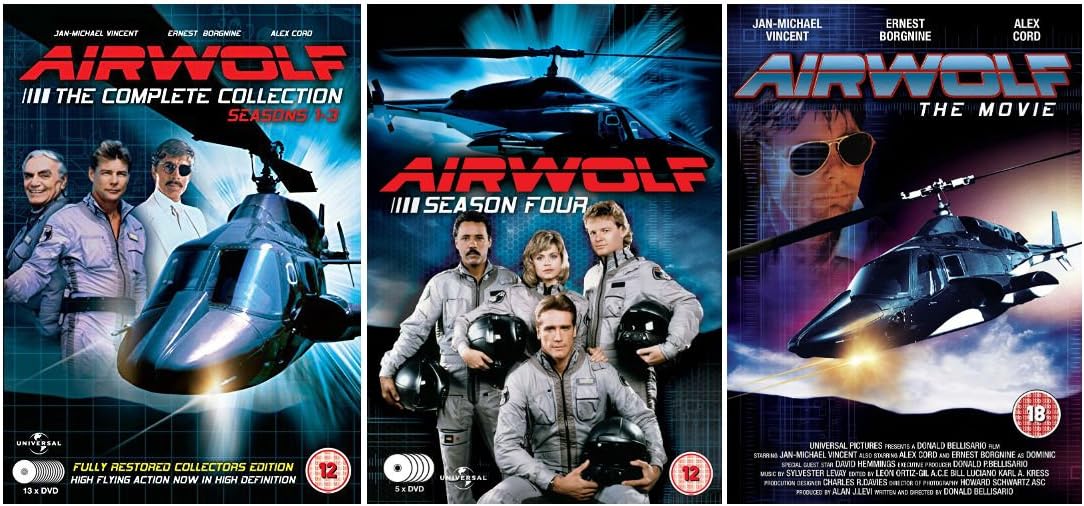 Airwolf The Movie and Airwolf Complete Collection Seasons 1-4 + Extras ...