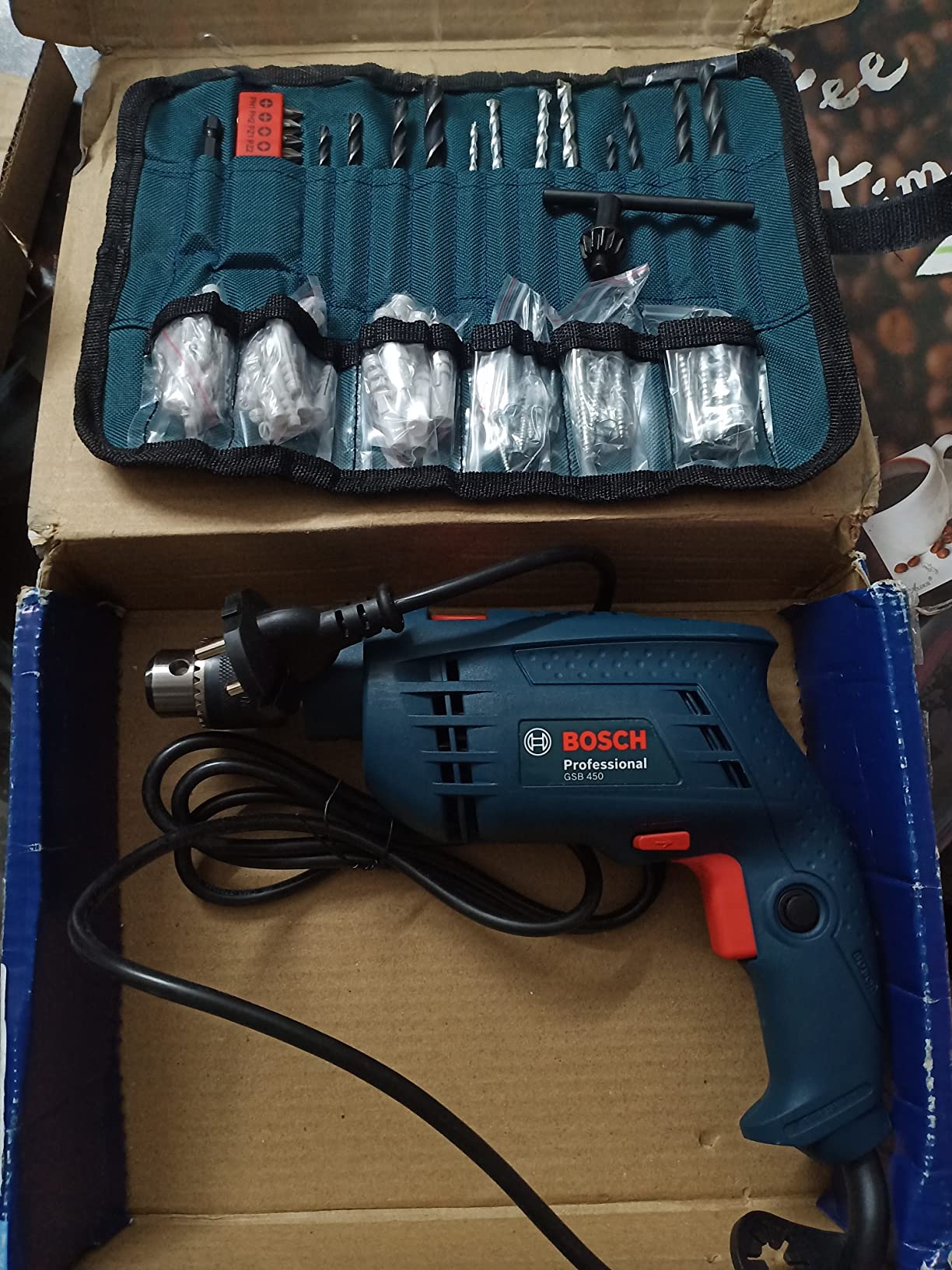 Bosch GSB 450-Watt Impact Drill Set (Blue, 100-Pieces) : Amazon.in ...