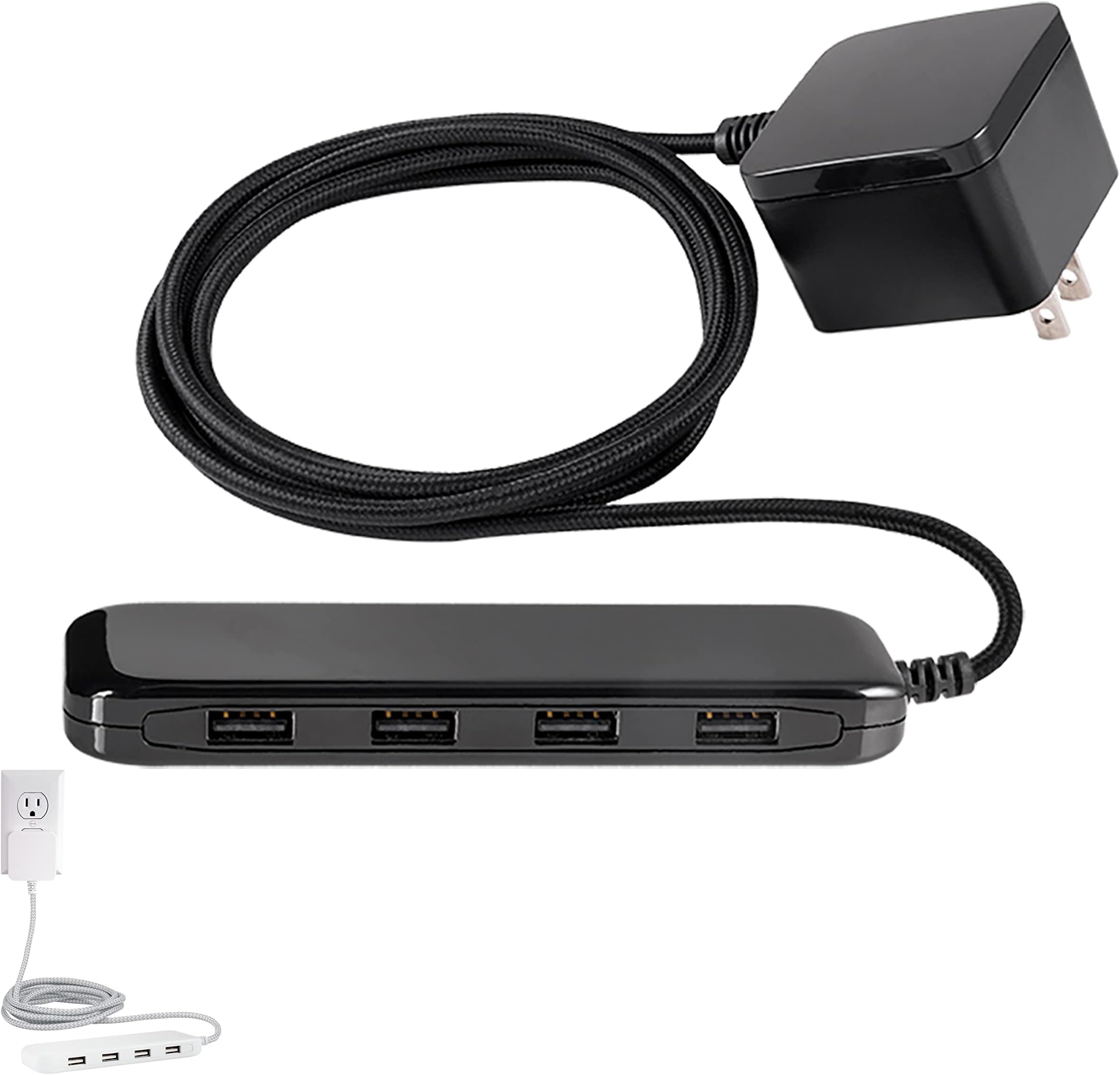 Amazon.com: UltraPro Desktop Charging Station, 24W 6 Ft 4 Ports Power ...