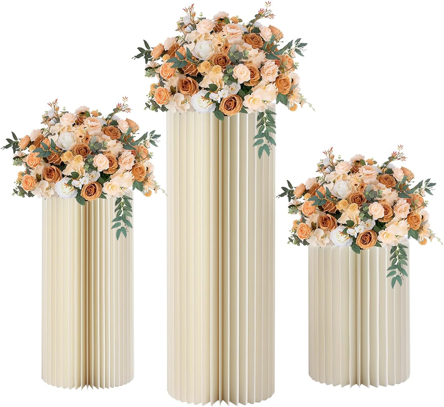 Amazon.com: Fetcoi Wedding Centerpieces Cardboard Vases, Foldable ...