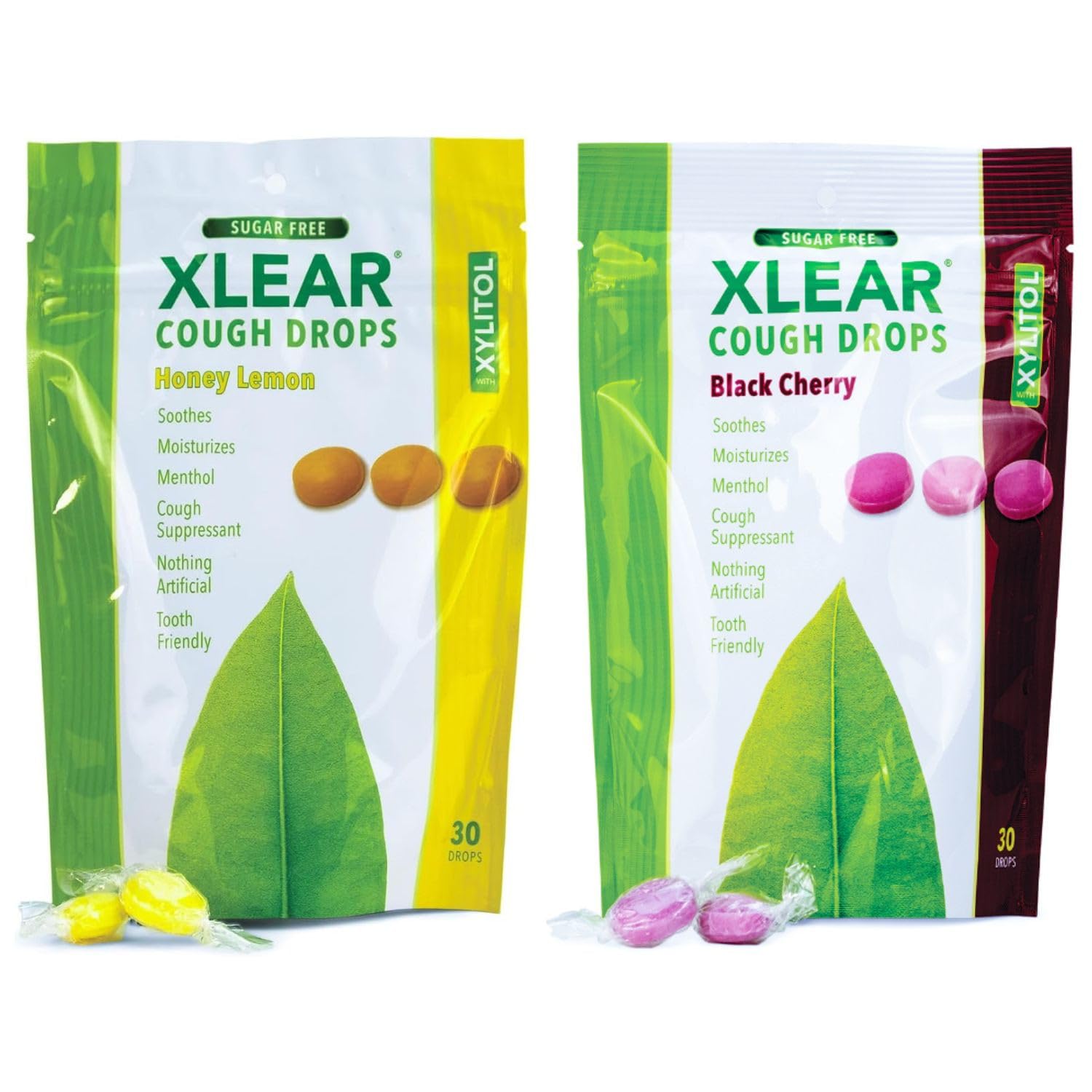 Amazon.com: Xlear Xylitol Sugar Free Cough Drops for Adults and Kids ...