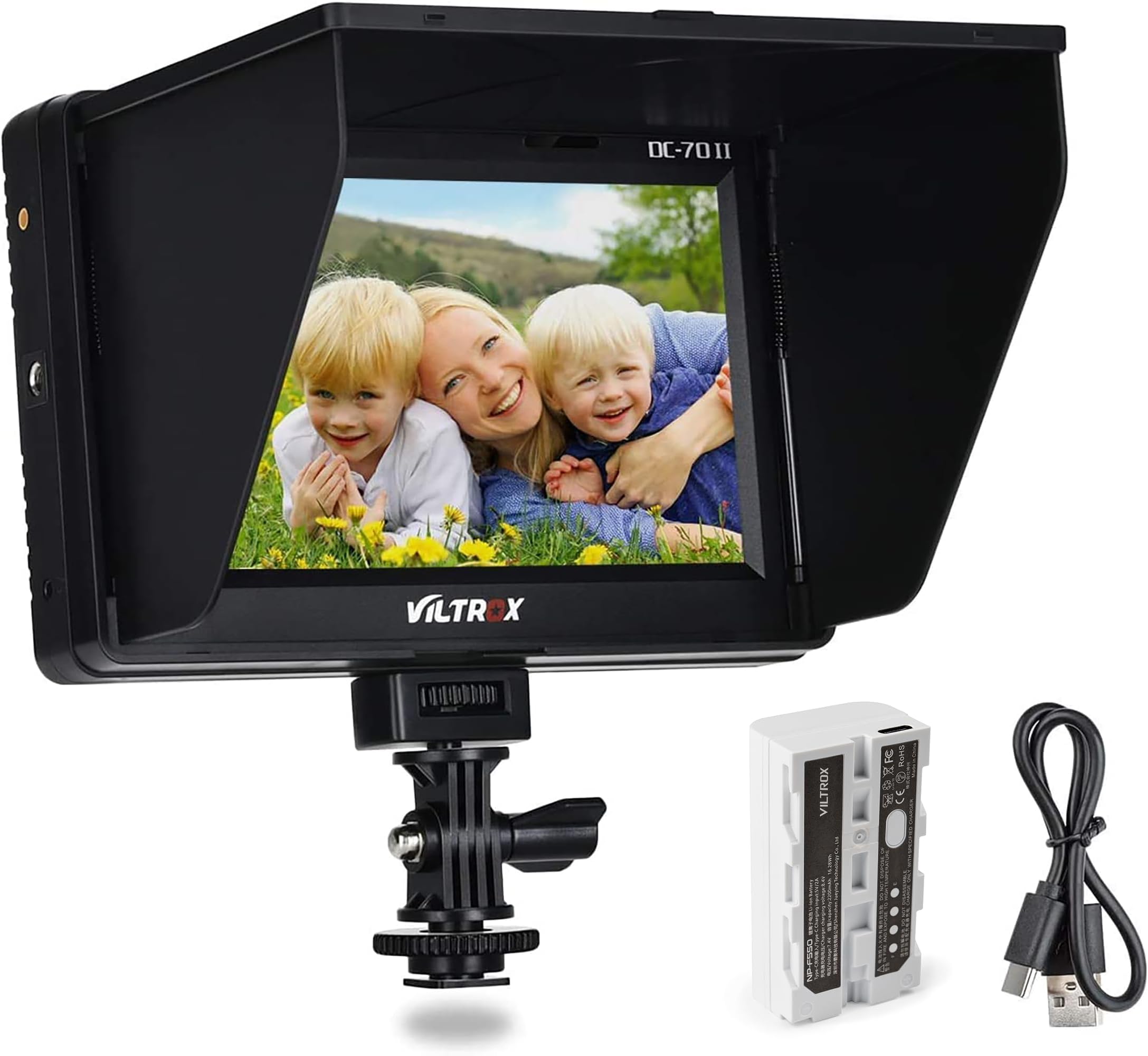 Amazon.com : 7 inch 4K HDMI Field Monitor Kit, VILTROX DC-70 II on ...