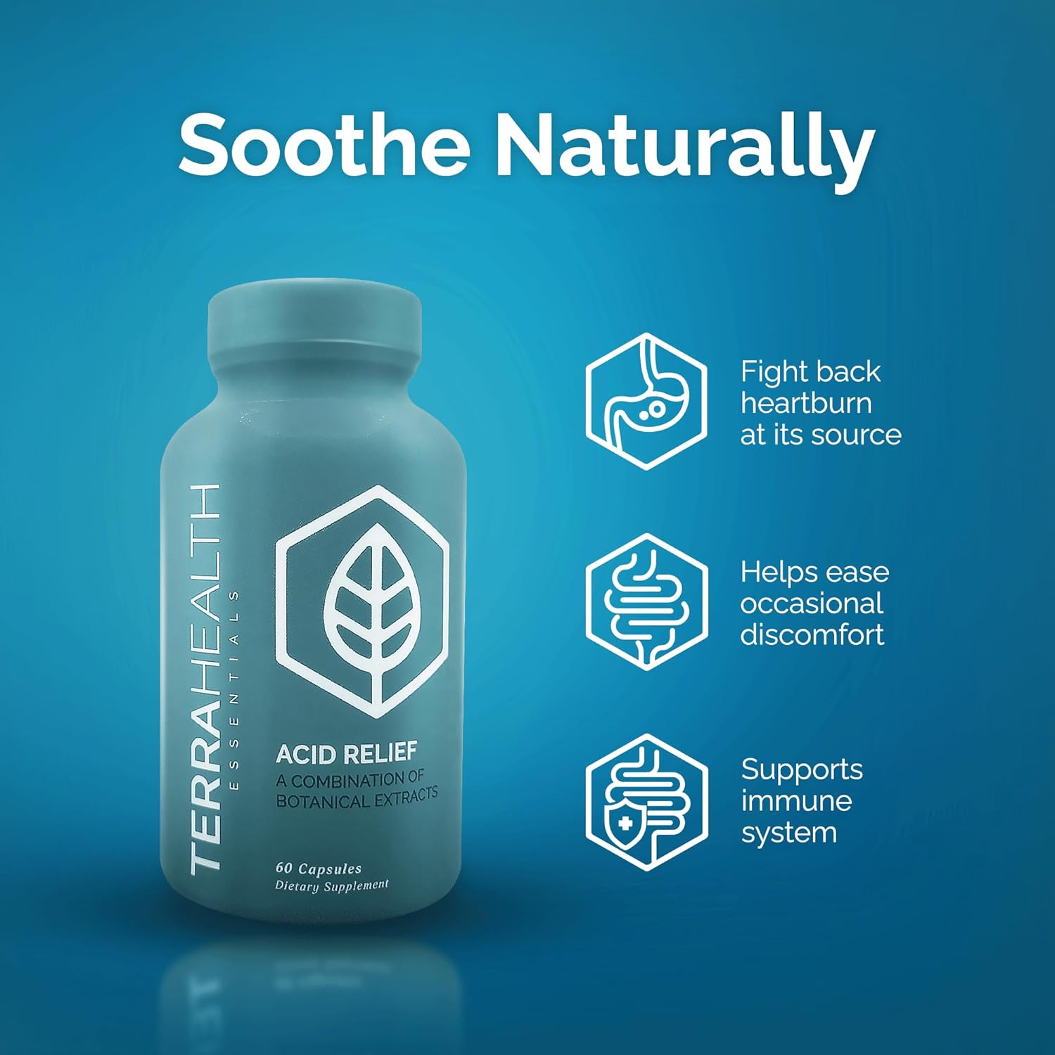 Terra Health Essentials Alivio del ácido Nuevo y mejorado Alivio del ...